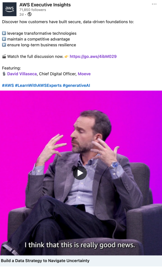 AWS Executive Insights on Moeve’s Digital Transformation – Villaseca on ...